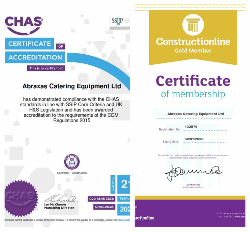 Abraxas celebrate CHAS & Gold Constructionline accreditation ...